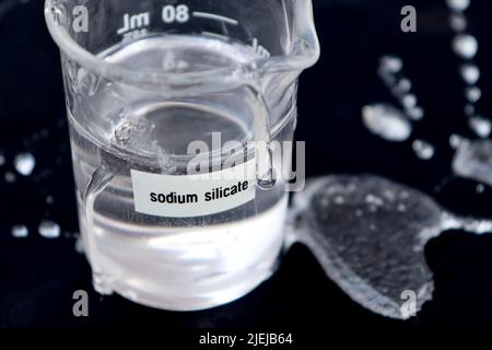 sodium silicate liquid and sticky Stock Photo - Alamy