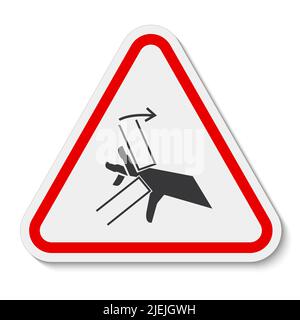 Hand Crush Pinch Point Symbol Sign Isolate on White Background,Vector ...