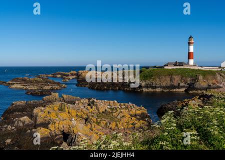 Boddam, United Kingdom - 23 June, 2022: view of the historic Buchan ...