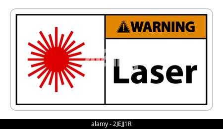 Warning Laser Symbol Sign Symbol Sign Isolate on transparent Background ...