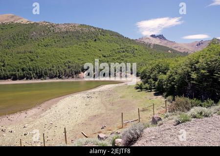 Huemul Lagoon in Patagonia, Chile. Huemul is the south andean deer ...