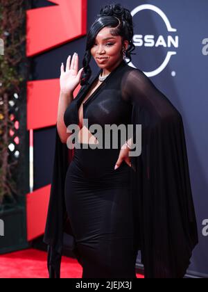 Light Skin Keisha arrives at the BET Awards on Sunday, June 26, 2022 ...