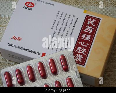 YICHANG, CHINA - JUNE 27, 2022 - Ling pharmaceutical production of ...