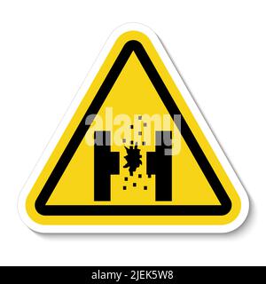 Danger Of Molten Metal Symbol Sign Isolate On White Background,Vector ...