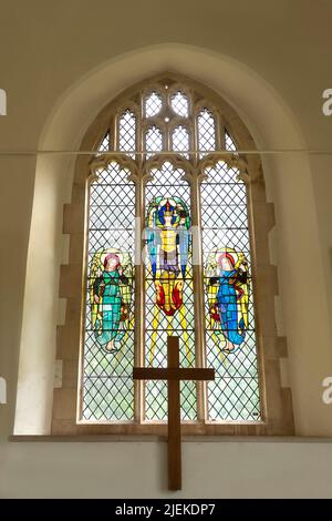 Archangel Raphael stained glass, Holy Trinity Church, Churchover ...