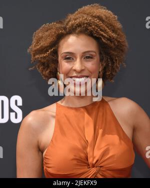 Tami Jordan arrives at the BET Awards 2022 held at the Microsoft ...