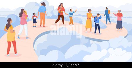 Mother and Son Life Growing Old Together Process Stages Development Stick Figure Pictogram Icons ...