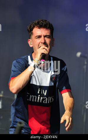 Oriol de Ramon seen during his performance at the Calafell Beach ...