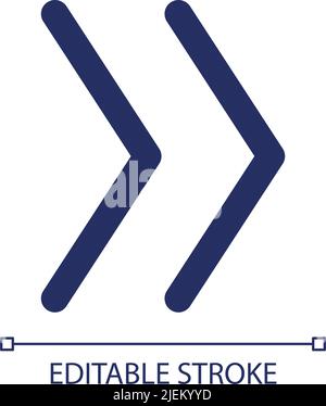 Skip next button flat color ui icon Stock Vector Image & Art - Alamy