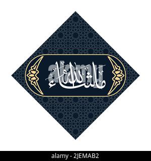 Masha Allah Arabic calligraphy vector design Stock Vector Image & Art ...