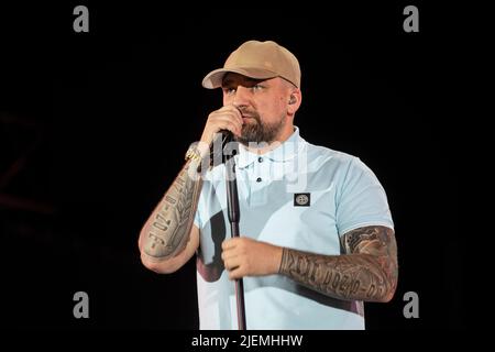Concert of famous rapper Basta Stock Photo - Alamy