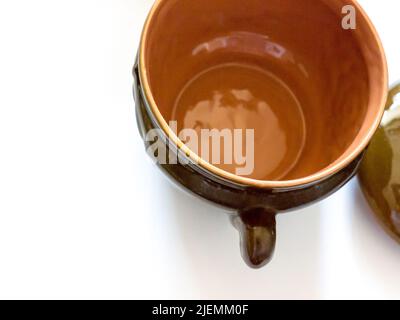 Porcelain sugar-bowl, made in Soviet times. Soviet Union was a ...
