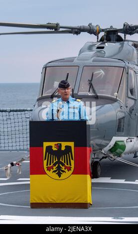 Sassnitz, Germany. 27th June, 2022. Vice Admiral Jan Christian Kaack ...