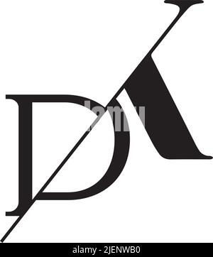 DK signature letter alphabet logo design in vector format Stock Vector ...