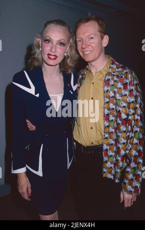 John Epperson, aka Lypsinka visits Julie Newmar after her performance ...