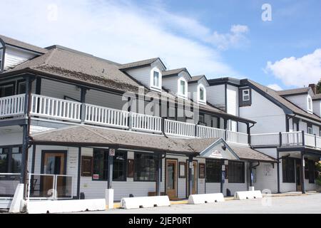 The historic Lund Hotel on British Columbia's Sunshine Coast Stock ...