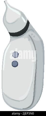 Baby electric nose cleaner nasal aspirator clipart. Simple cute blue ...