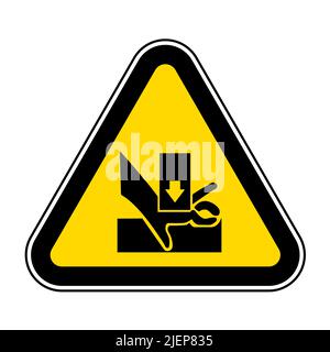 Beware You Hand When Using Silkscreen Symbol Sign Isolate On White ...