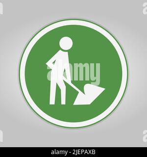 Men At Work Symbol Sign Isolate on White Background,Vector Illustration ...