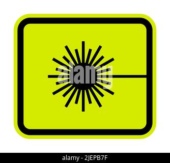 Beware Laser Beam Symbol Sign Isolate On White Background,Vector ...