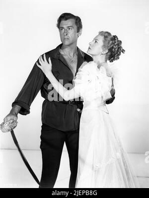 STEWART GRANGER as Rudolf Rassendyll DEBORAH KERR as Princess Flavia in ...