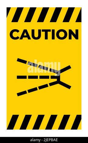 Splashing Hazard Symbol Sign Isolate On White Background,Vector ...