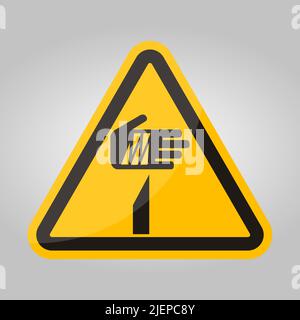 Beware Sharp Elements Symbol Isolate On White Background,Vector ...