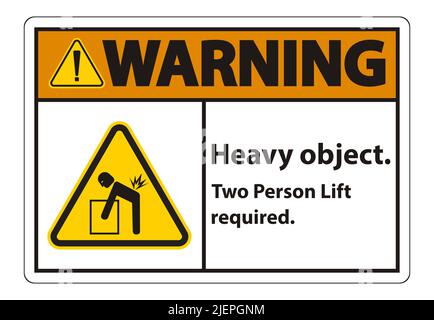 Two person lift required Symbol Sign Isolate on transparent Background ...