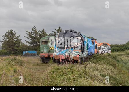Moyasta Junction, Clare, Ireland. 27th June, 2022. A former Bord na ...