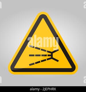 Splashing Hazard Symbol Sign Isolate On White Background,Vector ...
