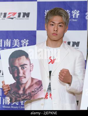 Japanese MMA fighter Kota Miura attends a press conference of RIZIN.37 ...