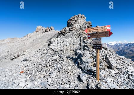 Hiking near Bormio city in Northern Italy, Europe, Alps Stock Photo - Alamy