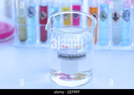 phenolphthalein use in laboratory or science education Stock Photo - Alamy
