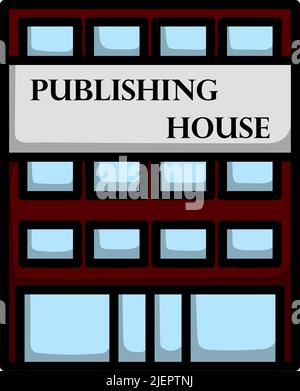 Publishing House Icon. Editable Bold Outline With Color Fill Design ...