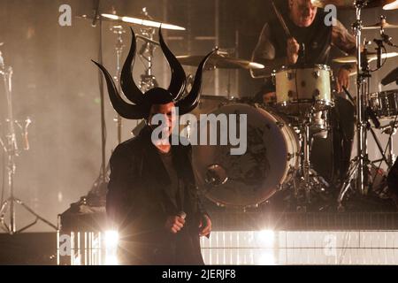 Copenhagen, Denmark, 21st, June 2022. The British rock band Skunk ...
