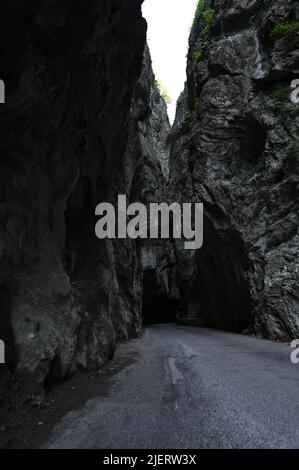 Strada della forra, Tremosine Italy Stock Photo - Alamy