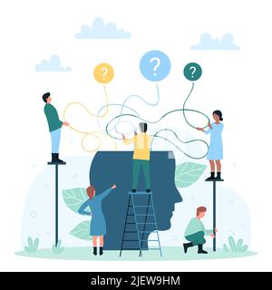 Vector illustration. Question mark maze. Unique path. Geometric forms Stock Vector Image & Art ...