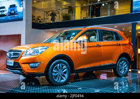 The BAIC Senova X65 on display at the 2014 Guangzhou Auto Show Stock ...