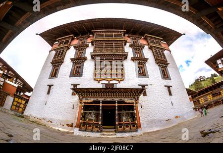 The Royal court of Justice in Bhutan, a school for Buddhist monk Stock ...