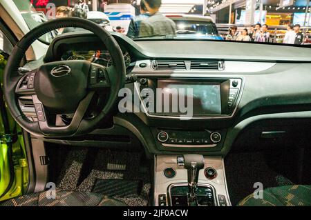 The Landwind X7 a copy of the Range Rover Evoque on display at the 2014 ...