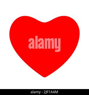 Rounded Heart icon symbol for web and app. Flat vector illustration ...