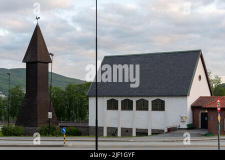 The swedish sailors church in Narvik, built 1950, designed by architect ...