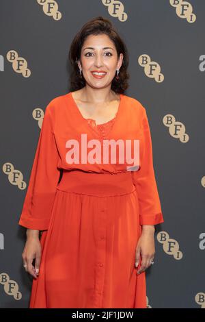 Monica Chadha attends the BFI Chair's Dinner at Claridge's in London ...