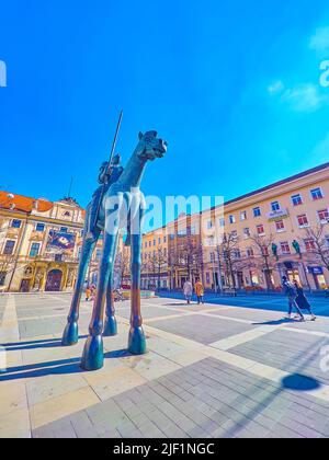 Statue of Courage - Equestrian Statue of Jobst of Moravia at Moravian ...