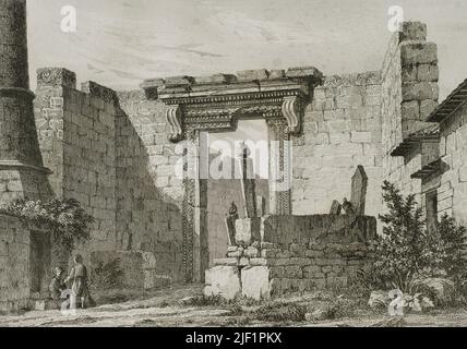 Angora (Ankara). Turkey. Monument of Ancyra or Temple of Augustus and ...