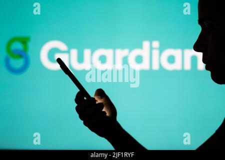 In this photo illustration, The Guardian Life Insurance Company of ...