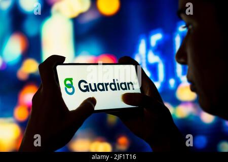 In this photo illustration, The Guardian Life Insurance Company of ...