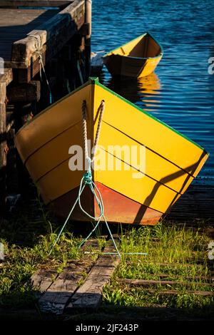 Rowing dory, traditionally used for fishing from schooners, on the ...