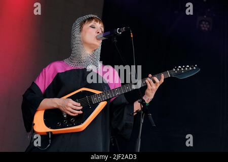 Welsh singer-songwriter, Cate Le Bon (born Cate Timothy on 4 March 1983 ...
