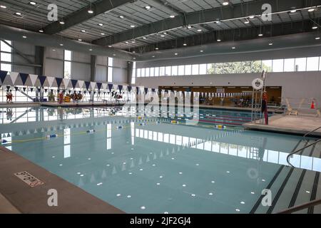The Olympic size swimming pool on the Campus of Pepperdine University ...